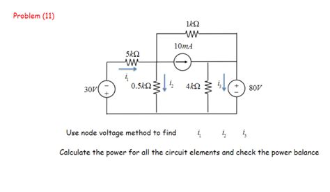 solved use node voltage method to find the currents