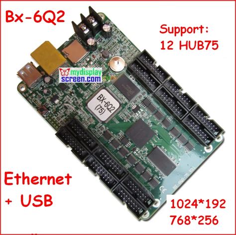 Onbon Bx 6q2 Rj45 Port Control Size 1024 192 Support 1 Hub75 Usb Ethernet Async Full Color