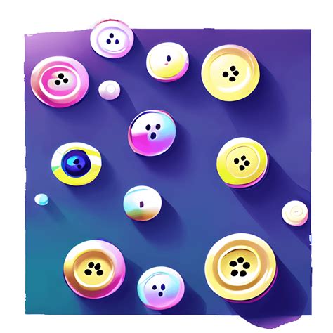 Button Theme Layered Clusters · Creative Fabrica