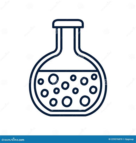 Chemical Flask Illustration Stock Vector Illustration Of Biology