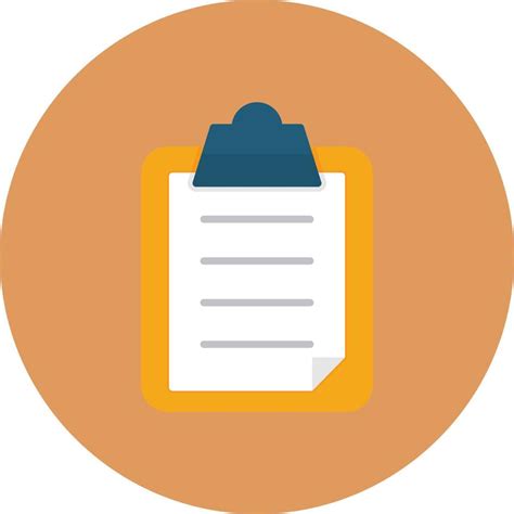Checklist Flat Circle Multicolor Vector Art At Vecteezy