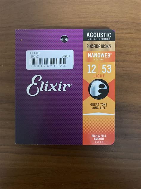 Elixir Nanoweb 12 53 アコースティックギター弦 メルカリ