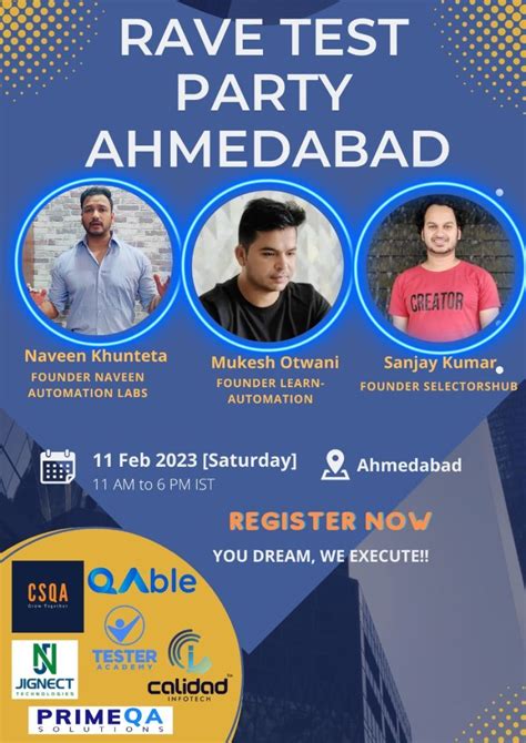 Rtp Ravetestparty Qameetup Ahmedabad Softwareqa Qualityassurance