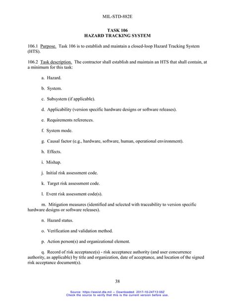 Mil Std 882e Pdf Operating Systems Computer Software And Applications