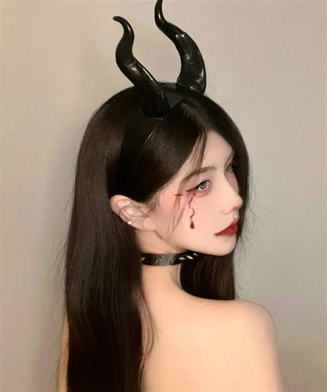 캣스트릿 당일무료배송 웨이브데빌 악마머리띠 블랙 할로윈 파티 코스프레