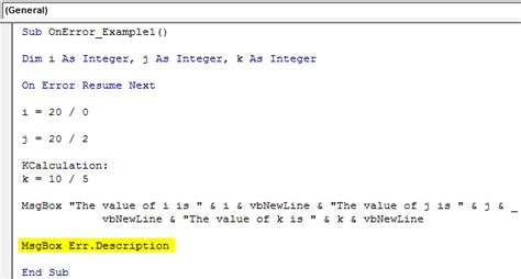 Vba On Error Statements Top 3 Ways To Handle Errors