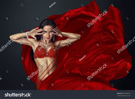 Beautiful Belly Dancer Perfoming Exotic Dance Stock Photo Shutterstock