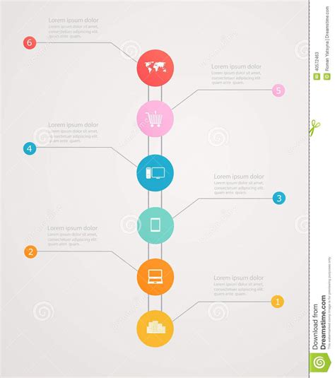 Wonderful Vertical Timeline Template Graphic Word