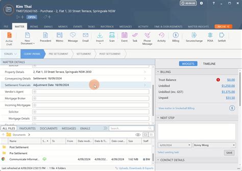 Entering Payment Cheque Items In Settlement Financials Smokeball