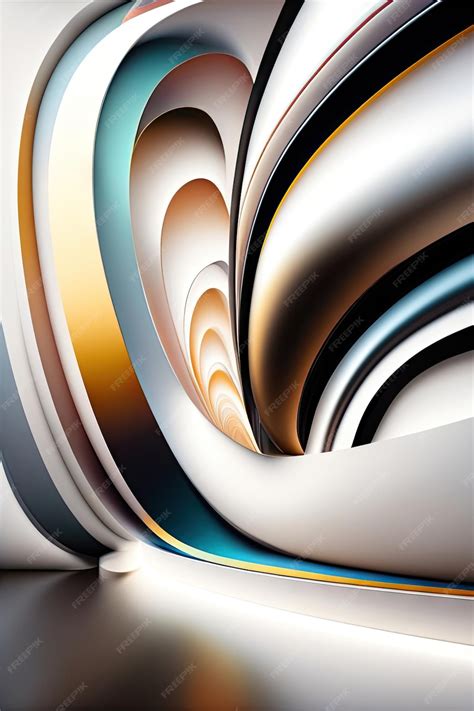 Premium Photo Abstract Curved Shapes Background Wavy Patterns Of Contemporary Art