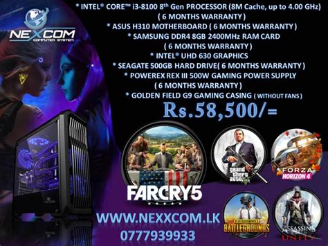 INTEL CORE I3 8100 8th GEN 8GB DDR4 RAM 500GB HARD DRIVE Refurbished Nexcom Computers