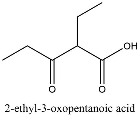 Solved Oh O 2 Ethyl 3 Oxopentanoic Acid