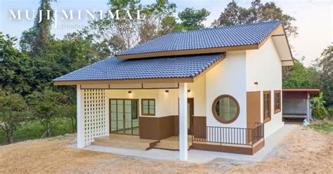 แบบบ้านชั้นเดียวสไตล์ญี่ปุ่น Minimal Muji House แนวสีเอิร์ธโทน ดูเรียบๆ แต่มีสไตล์ โดนใจสายมินิมอล