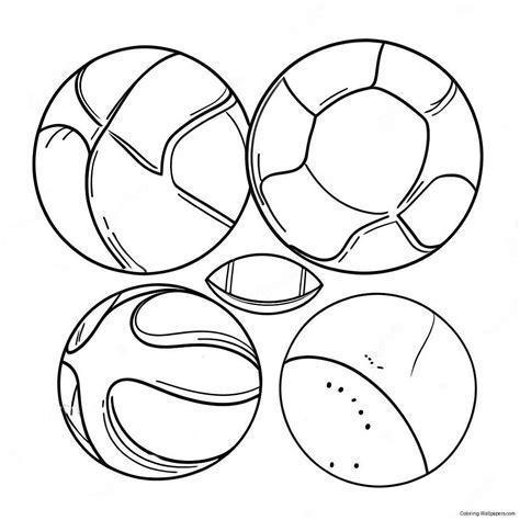 Sports Balls Coloring Pages