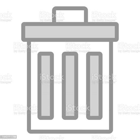 Ilustración De Icono De Papelera Interfaz De Usuario Ilustración