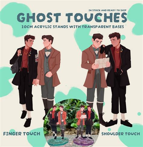 Ghost Touches Acrylic Stands Etsy