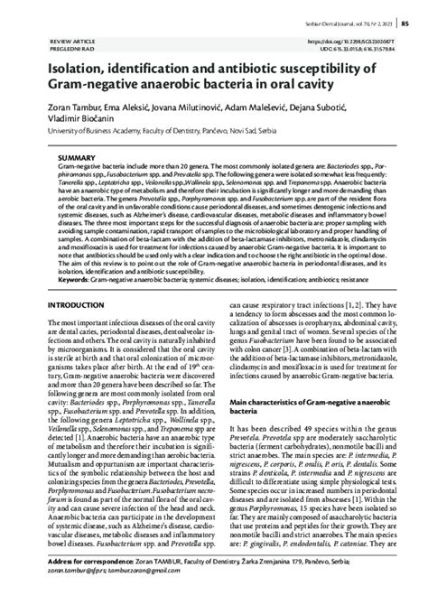 Pdf Isolation Identification And Antibiotic Susceptibility Of Gram