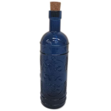 Botella Nis Bombon Vidrio 500ml Azul San Miguel