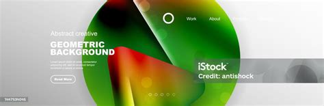 기하학적 모양 구성 기하학적 추상 배경 3d 그림자 효과 및 유동 그라디언트 현대 겹치는 형태 0명에 대한 스톡 벡터 아트 및 기타 이미지 Istock