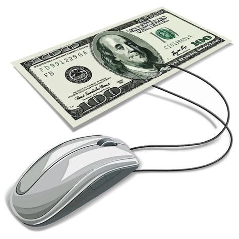 Premium Vector Computermouseandonehundreddollar