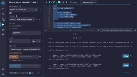 Contrato Inteligente En Solidity Para Un Sistema De Votación En La Blockchain De Ethereum