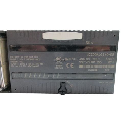 GE Fanuc IC200ALG240 Analog Input Module 10 Volt DC 4 20 Milli 4 3 Inch X 1 956 Inch X 2