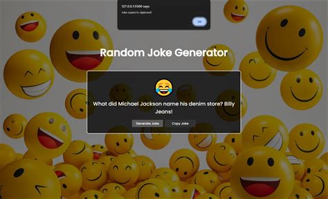 Random Joke Generator Using Html Css And Javascript Sourcecodester