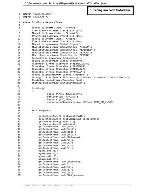 Tugas Pemrograman Visual Ii Maymun Ngeblog