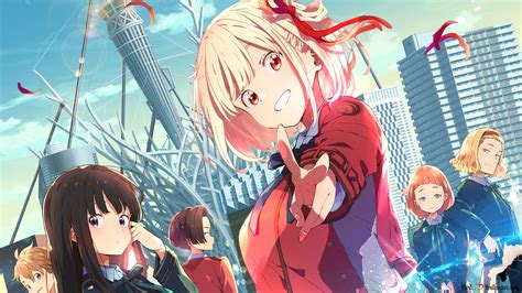 Lycoris Recoil Anime Characters 4k Wallpaper Download
