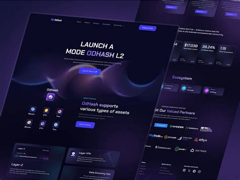 Blockchain Landing Page Behance