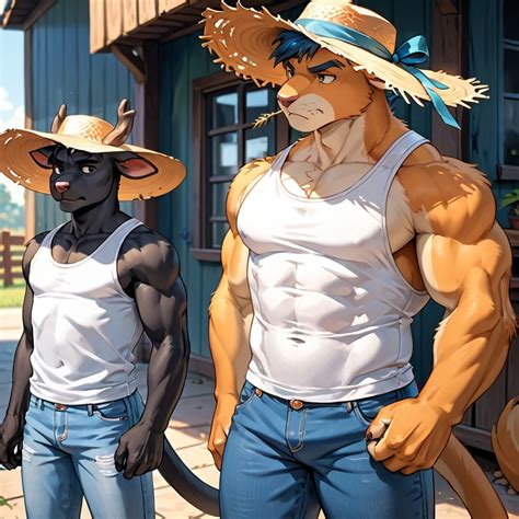 Anthropomorphic Black Bull Furry Male Adult Furryai