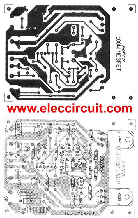 100w Dc Servo Amplifier Circuit With Mosfet
