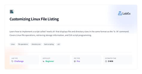 Customizing Linux File Listing Labex