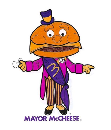 Mayor Mccheese Costume Fast Food Mascot Wendys 80s Cartoons Vintage Cartoon