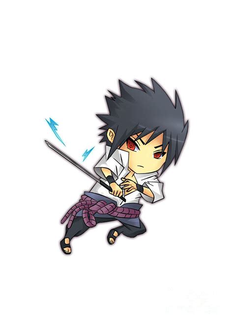Uchiha Sasuke Chibi Digital Art By Danni Juliyanto Pixels