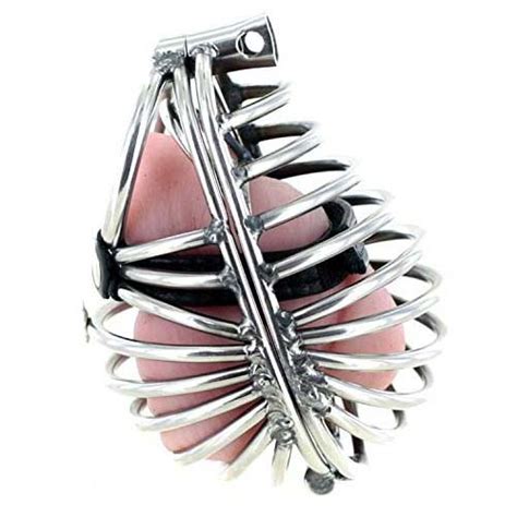 Mr S Leather Seed Pod Chastity Cage Steel Secure Fit Ventilated