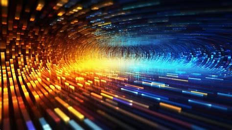 premium photo beautiful binary background color bytes of binary code