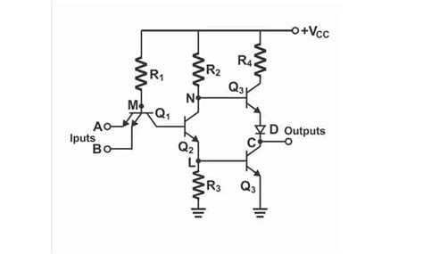 Ttl Circuit Transistor Transistor Logic Circuit Operation