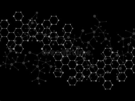 Hexagonal Molecules Background Molecular Structure Of Dna Stock