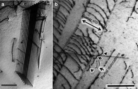 Tem Of Crack Tip Dislocation Movement And Stacking Fault In The