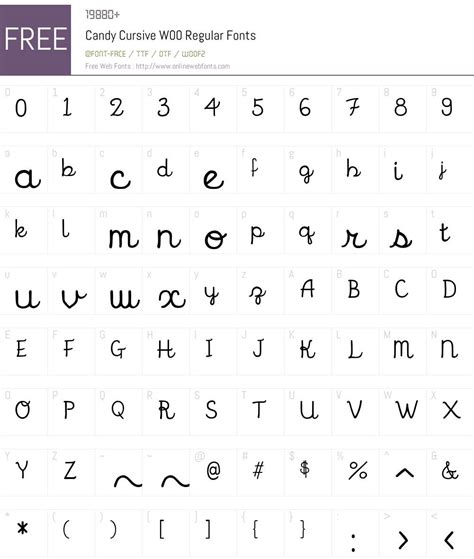 Candy Cursive W00 Regular 100 Fonts Free Download Onlinewebfontscom