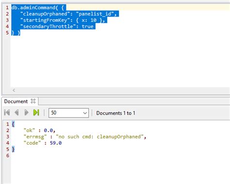 Clean Up Orphaned Documents In Mongodb Error Database Administrators