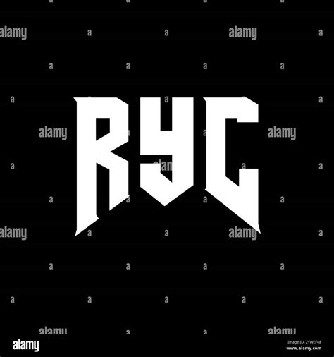 Ryc Letter Logo Design For Technology Company Ryc Logo Design Black