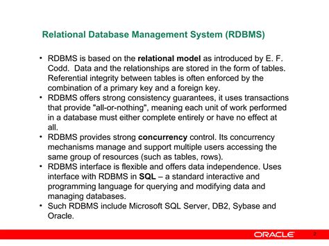 Oracle Database Overview Pps