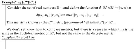Solved Example 14 Lº R2 Consider the set of real numbers Chegg com