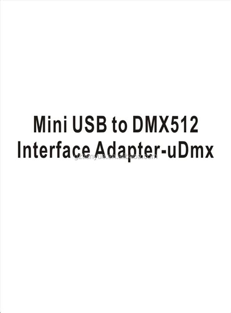 Wholesale Mini USB To DMX 512 Interface Adapters For PC Control