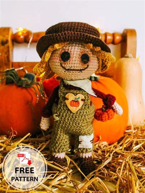 Crochet For Halloween Scarecrow Amigurumi Doll Free Pattern In 2024