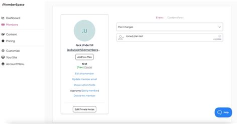 How To Manage A Member Account Memberspace Help Docs