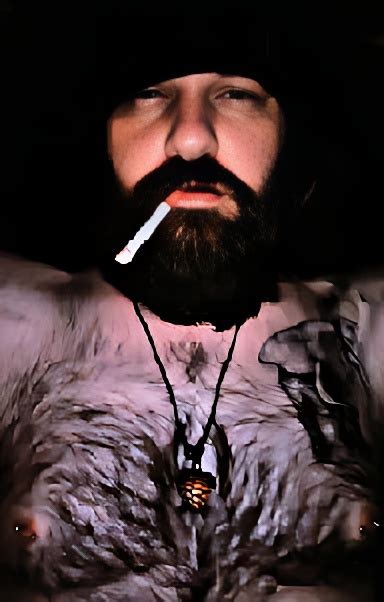 Hairy Bear Just Smokin Posin