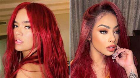 Karol G Dice Por Qu Pint De Rojo Su Pelo Tras Ser Comparada Con La Esposa De Anuel Univision